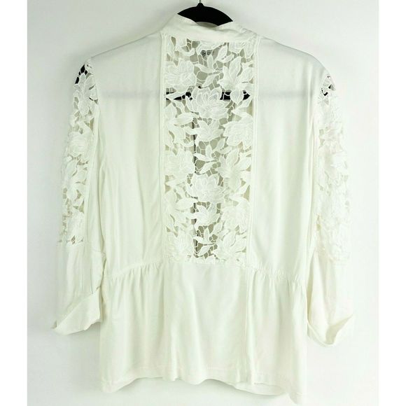 XCVI | Jackets & Coats | Mind Set By Xcvi Laser Cut Floral Utility ...